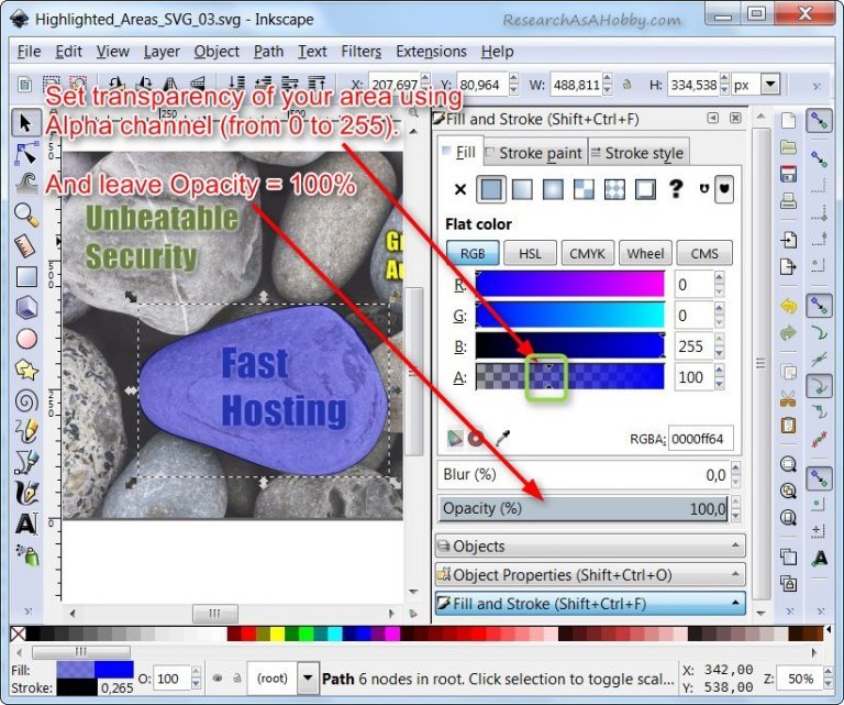 Highlighted Areas With Links on Responsive Image for Free (SVG, WP)